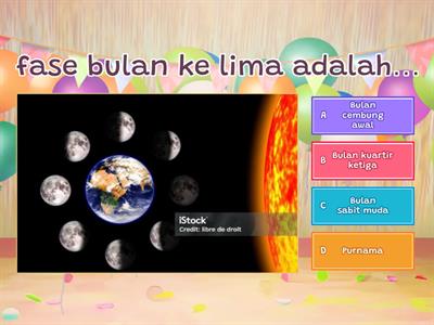 Revolusi dan rotasi bulan - Sumber daya pengajaran