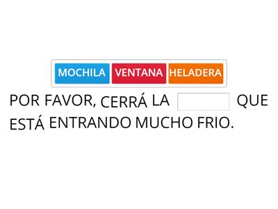 Completo la frase - Recursos didácticos