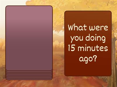 Past continuous conversation - Teaching resources