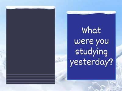 Past continuous speaking - Teaching resources