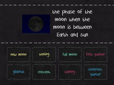 Moon phases matching - Teaching resources
