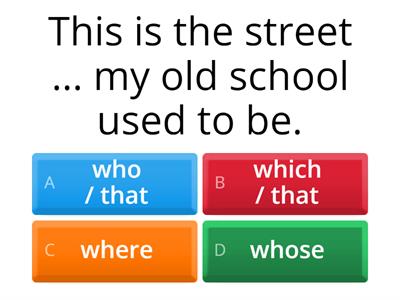 Who whose which where - Recursos didácticos