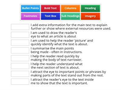 Layout features - Teaching resources