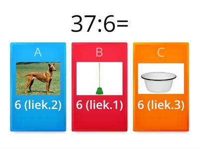 Dalyba su liekana - Mokymo ištekliai