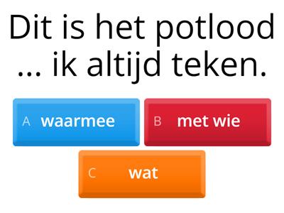 Waar wat wie - Leermiddelen