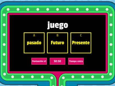 Juego De presente pasado y futuro - Recursos didácticos
