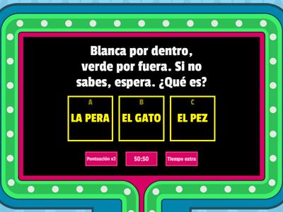 Juego De adivinanzas - Recursos didácticos