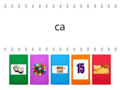 Palabras ca co cu que qui - Recursos didácticos