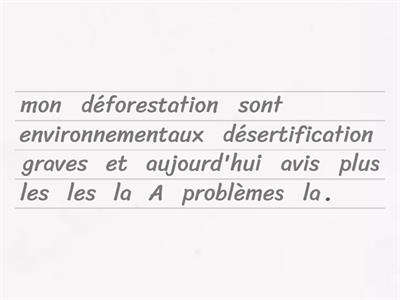 Les problemes environnementaux - Teaching resources