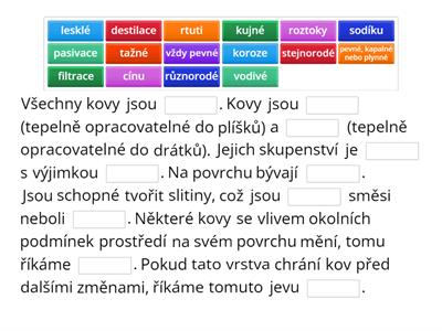 Kovy vlastnosti - Výukové zdroje