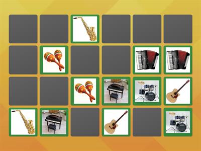 Jogo memoria instrumentos musicais - Recursos de ensino
