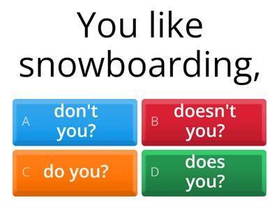 Tag questions - Recursos de ensino