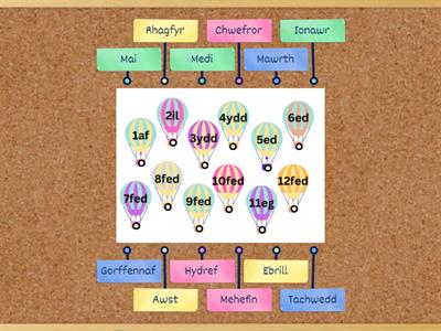 Misoedd y flwyddyn - Teaching resources