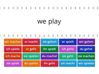 German Present tense with haben - Teaching resources