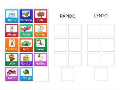 Rapido lento - Recursos didácticos