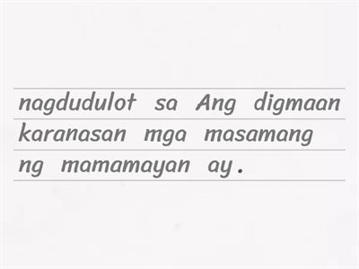 Unang digmaan pandaigdig - Aktibidad sa pagtuturo