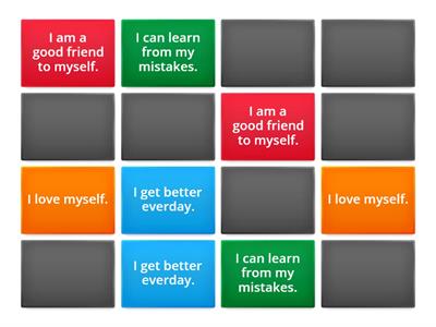 Positive affirmation - Teaching resources