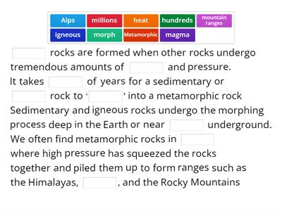 Rocks - Teaching resources