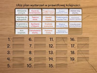 Skarb troi test z wiedzy - Materiały dydaktyczne