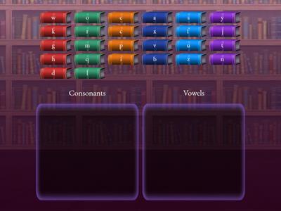 Consonant and vowel sort - Teaching resources