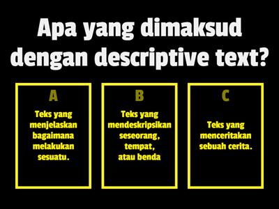 Descriptive text - Teaching resources