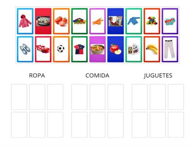 Categorizar elementos - Recursos didácticos