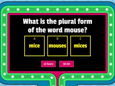 Irregular plurals nouns - Teaching resources