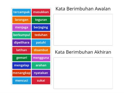 Tahun 4 Kata berimbuhan - Sumber pengajaran