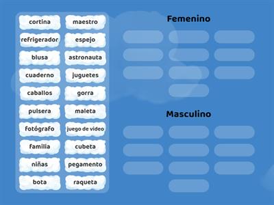 Masculino y femenino - Recursos didácticos