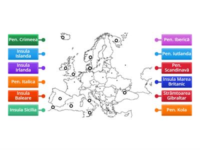 Insule și peninsule europa - Resurse didactice