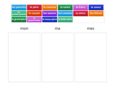 Mon ma mes - Teaching resources