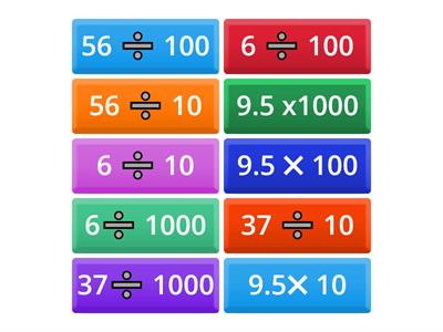 Multiply and divide by 10 100 1000 - Teaching resources