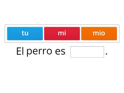 Posesivos adjetivos y pronombres - Materiały dydaktyczne