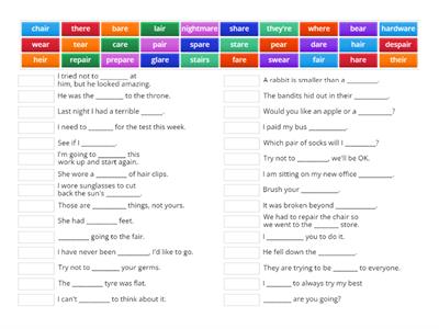 Air are ear - Teaching resources