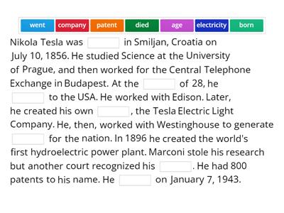 Nikola tesla kviz - Teaching resources