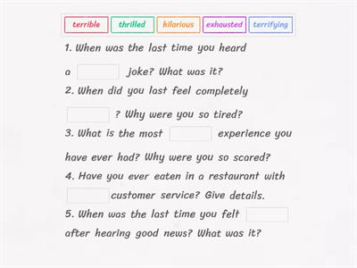 Gradable extreme adjectives - Recursos didácticos