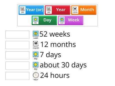 Time Units of - Teaching resources