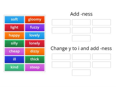 Ness suffix - Teaching resources
