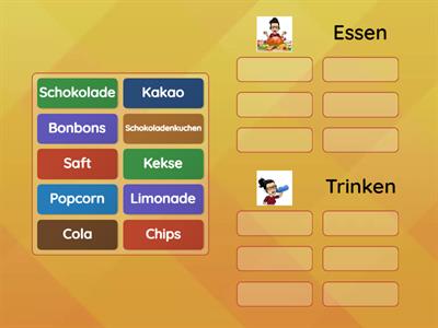 A1 essen und trinken - Unterrichtsmaterialien