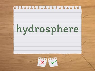 Biosphere hydrosphere - Teaching resources