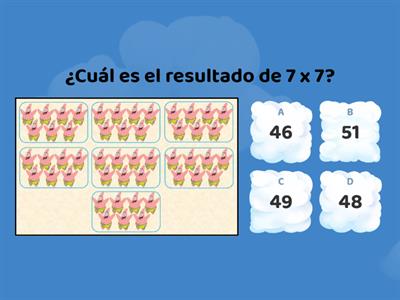 Tablas de multiplicar del 6 7 8 9 - Recursos didácticos