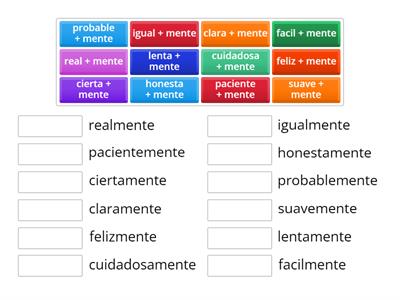 Sufijos mente - Teaching resources