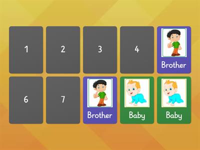 Family Memory game - Recursos didácticos