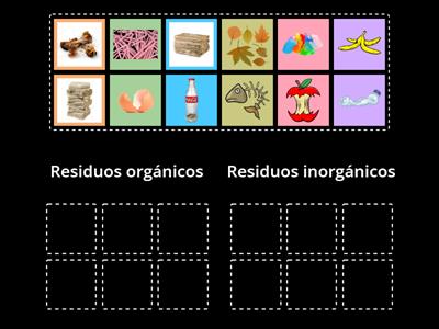 Orgánicos e inorgánicos - Recursos didácticos