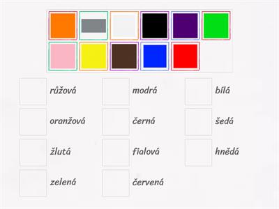 Anglické barvy - Výukové zdroje