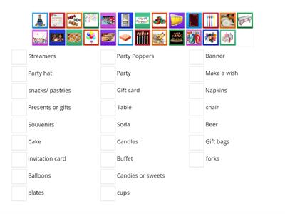 Birthday party - Teaching resources