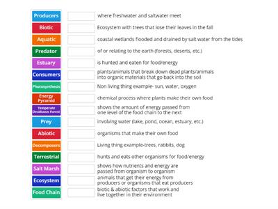 Ecosystems - Teaching resources