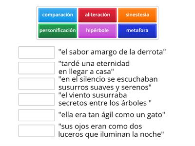 Figuras literarias simil y personificación - Recursos didácticos