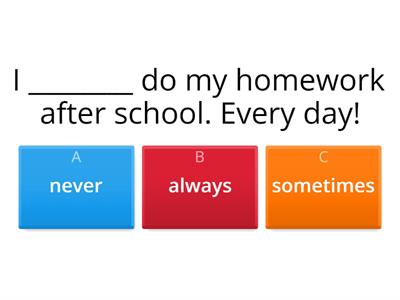 Always never sometimes - Recursos didácticos