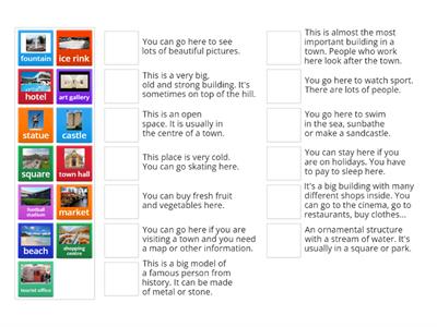 Places in town games - Recursos didácticos